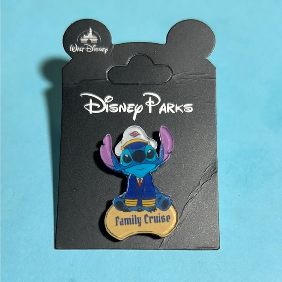 Disney | Toys | Disney Parks Stitch Family Cruise Pin Blue And Purple ...